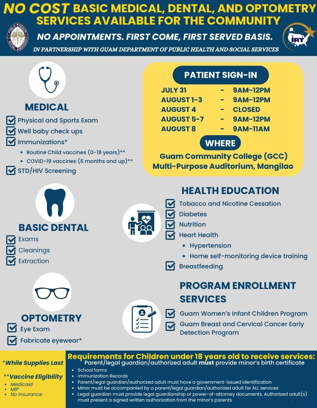 Guam Immunization Program - DPHSS | Prevention. Education. Vaccination ...